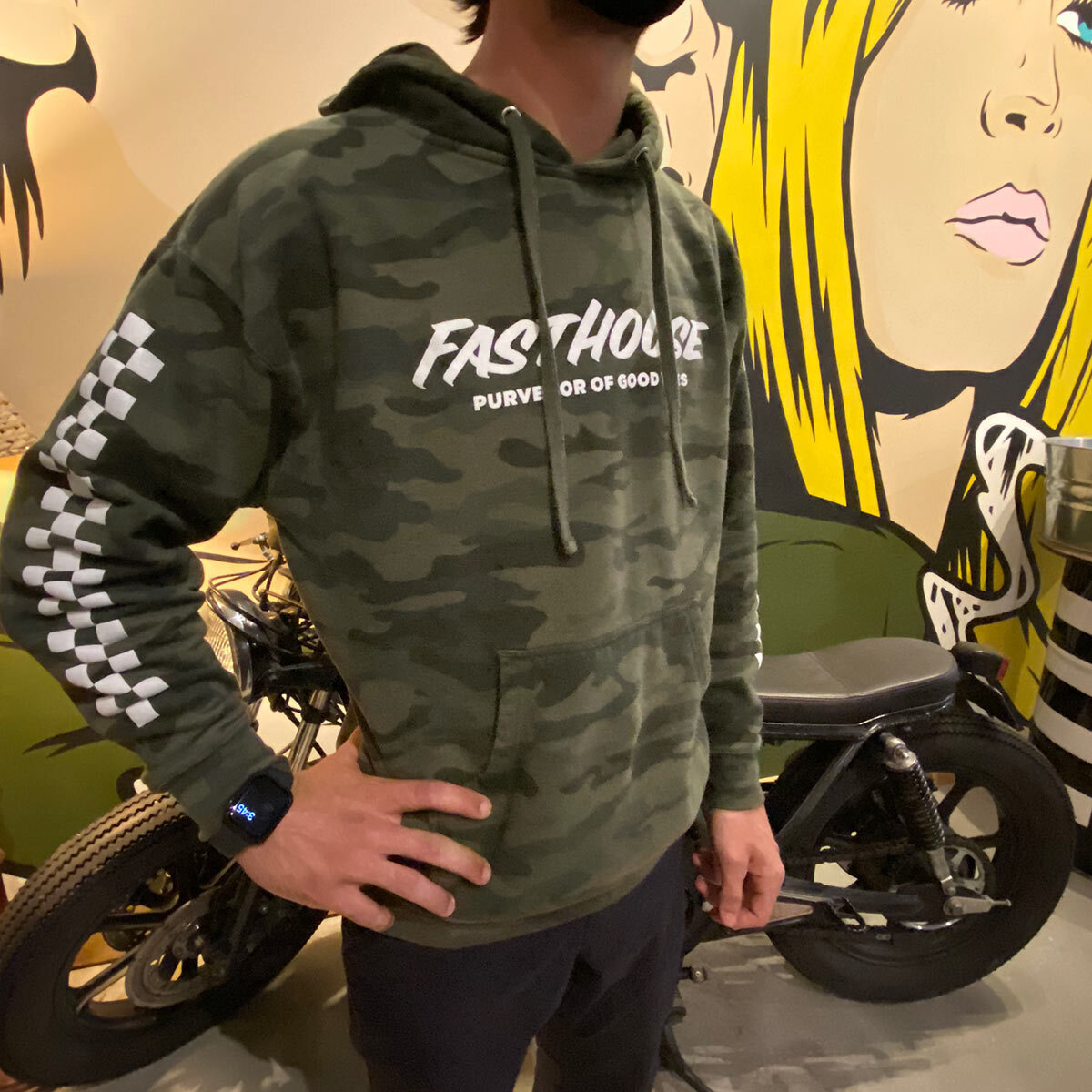 FASTHOUSE LOGO HOODED PULLOVER - CAMO