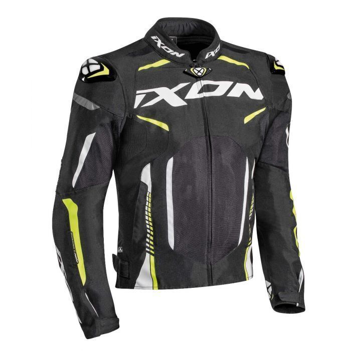 Ixon Gyre Jacket - Black/White/Yellow | MCAS