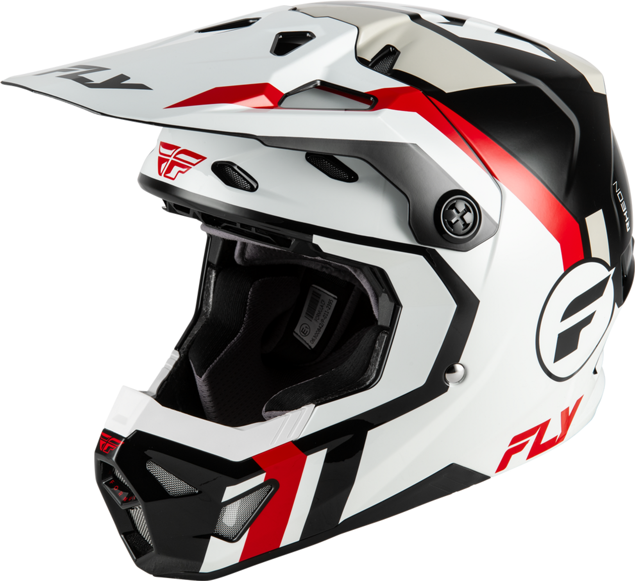 Fly Racing 2026 Formula CP Seal MX Helmet - White/Black/Red | MCAS