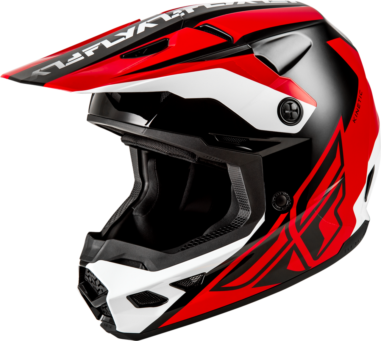Fly Racing 2026 Kinetic Crest MX Helmet - Red/Black/Grey | MCAS