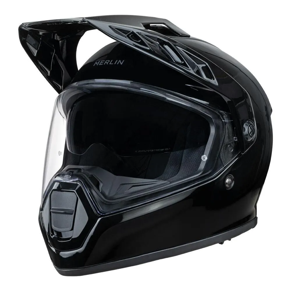 Merlin Torres Adventure Helmet - Gloss Black | MCAS