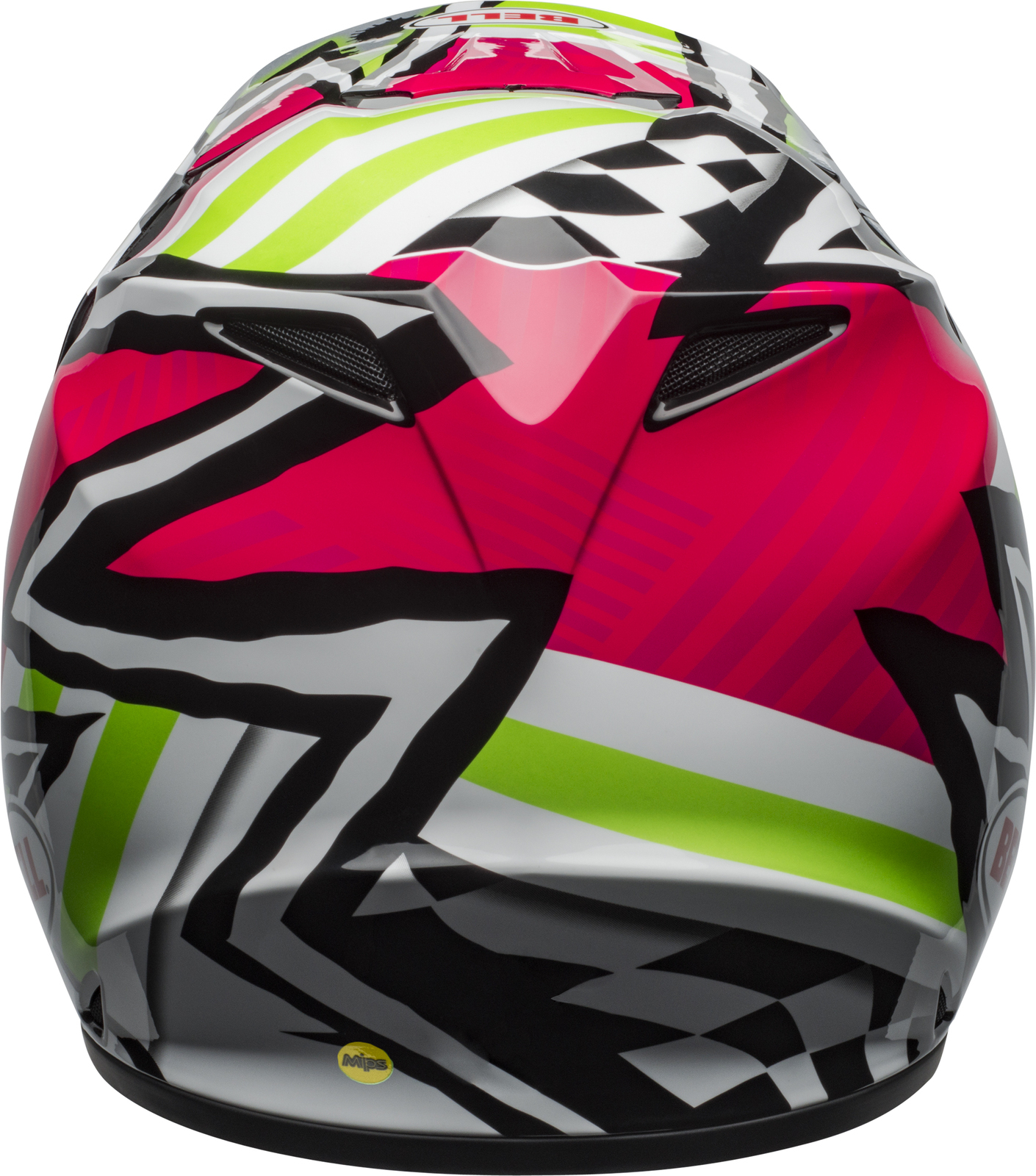 Bell MX-9 MIPS Tagger Asymetric Helmet - Pink/Green