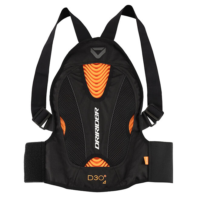 Dri Rider Back Protector - Black/Orange - DRI RIDER | MCAS