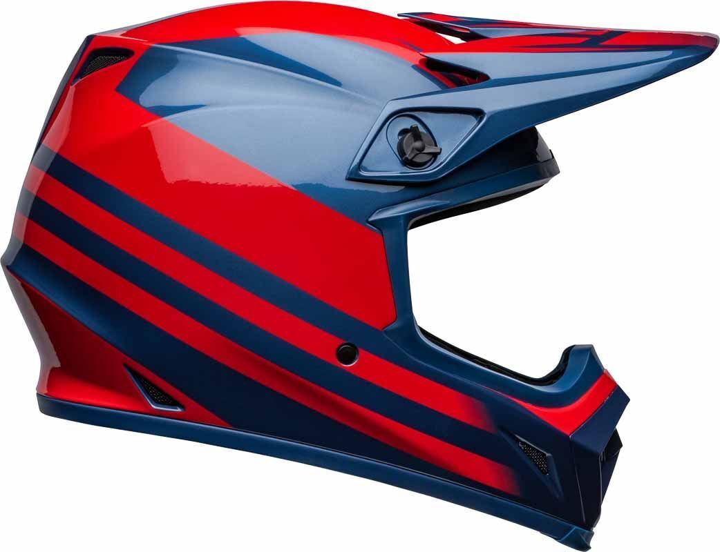 Bell MX-9 MIPS Disrupt Helmet - Blue/Red | MCAS