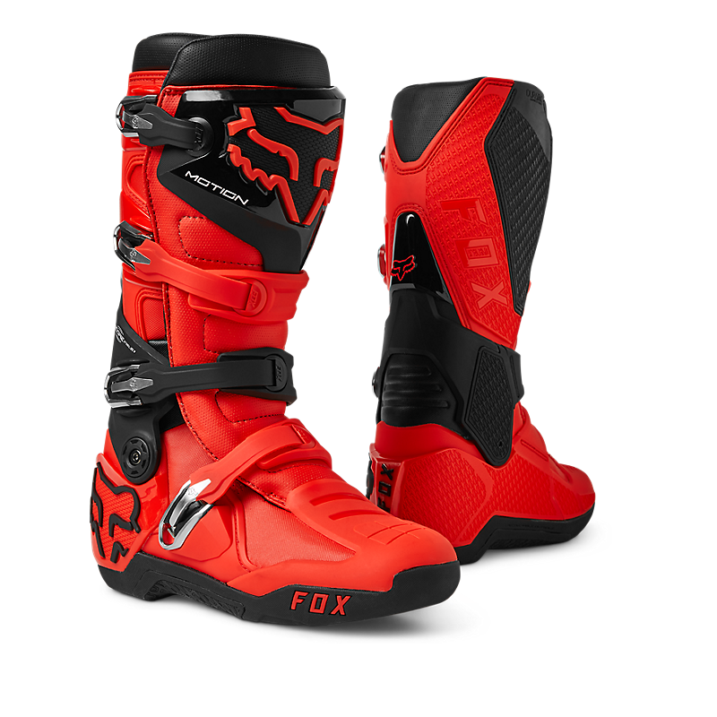 Fox Motion Boot - Fluro Red | MCAS
