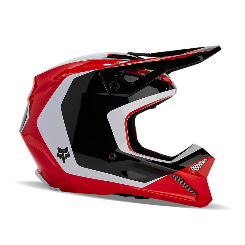 Fox V1 Nitro Helmet - Fluro Red | MCAS