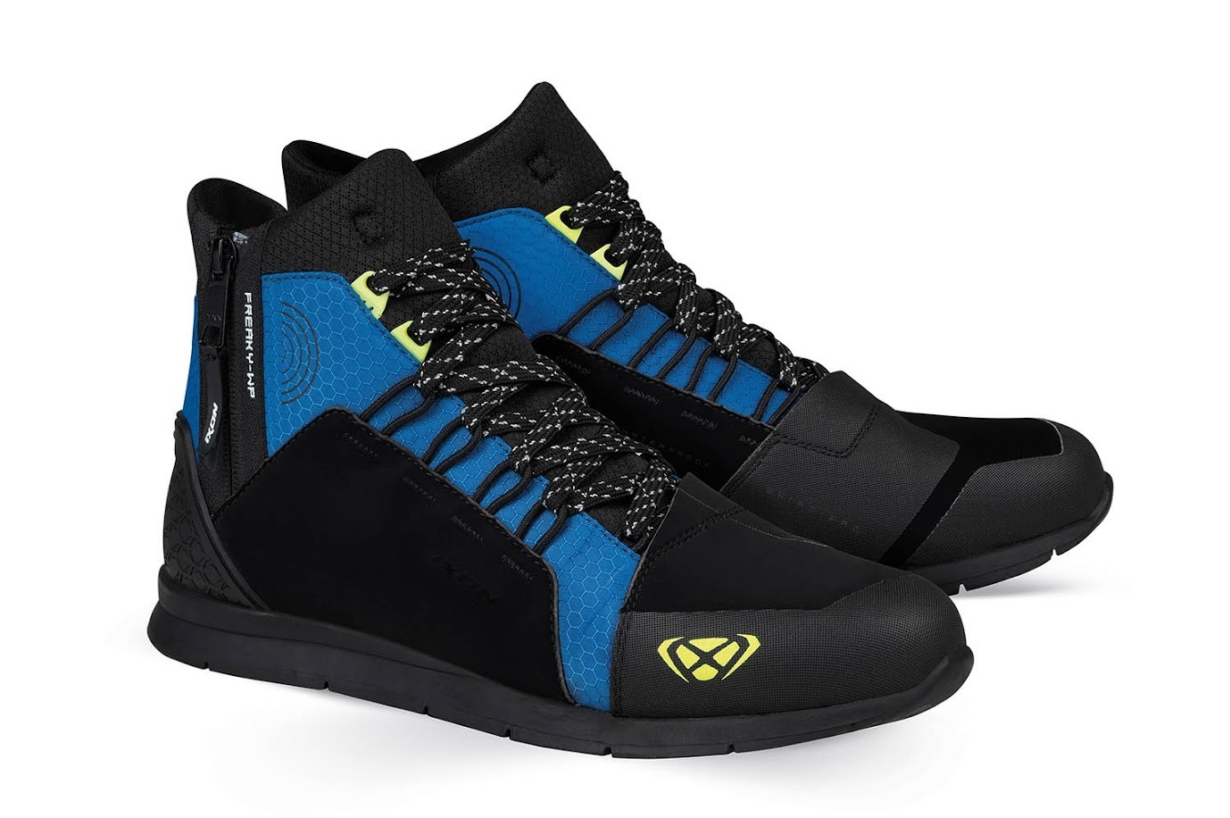 Ixon Freaky Waterproof Boot - Black/Blue/Yellow | MCAS