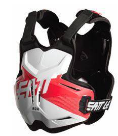 Leatt 2.5 Rox White Red Chest Protector | MCAS