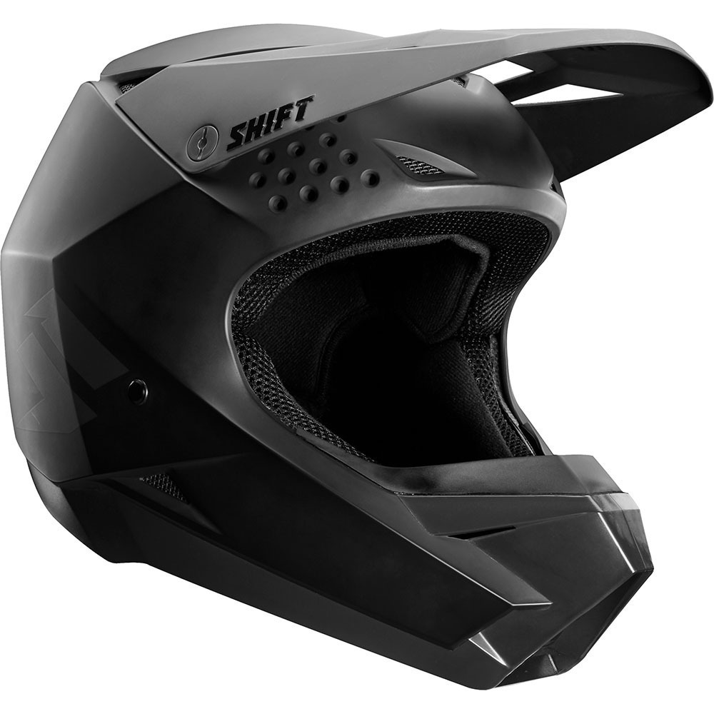 Shift Youth Whit3 Label Matte Helmet - Black | MCAS